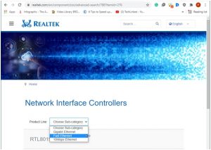 How to Download Realtek Ethernet Controller Driver