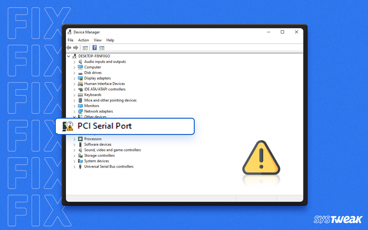 How to Fix PCI Serial Port Driver Issues on Windows