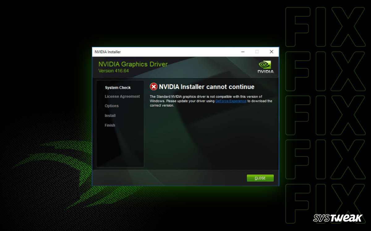 How to Fix NVIDIA Installer Cannot Continue Error in Windows 11, 10
