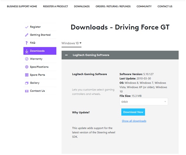How to Download Logitech Driving Force GT Driver for Windows