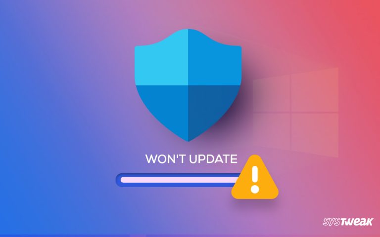 Fix - Windows Defender Won't Update