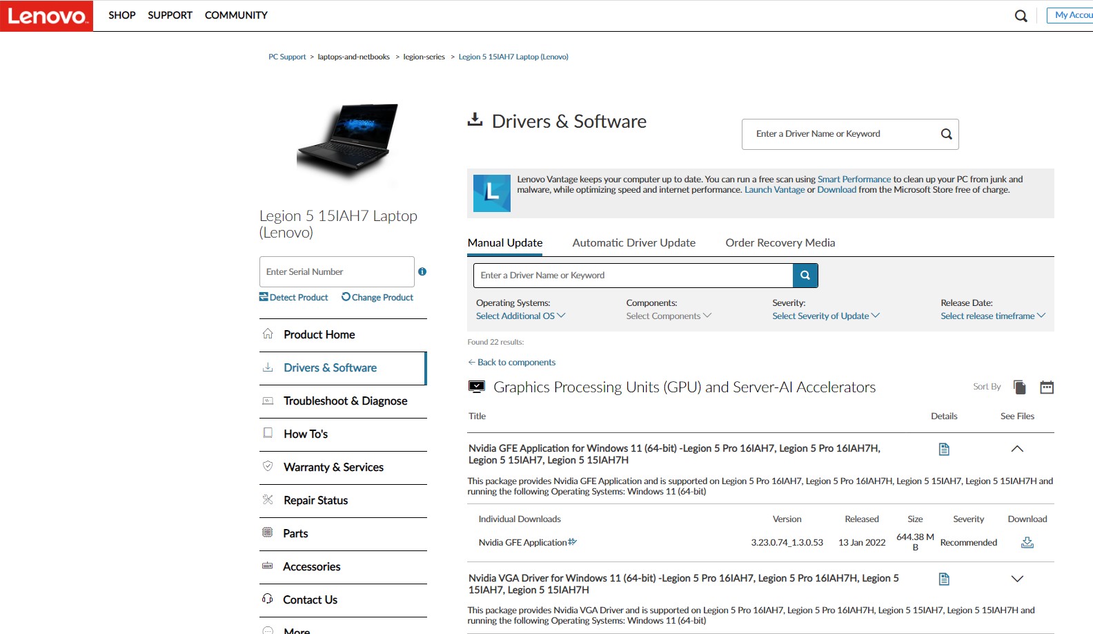 How to Download and Update Lenovo Legion 5 Pro Laptop Drivers