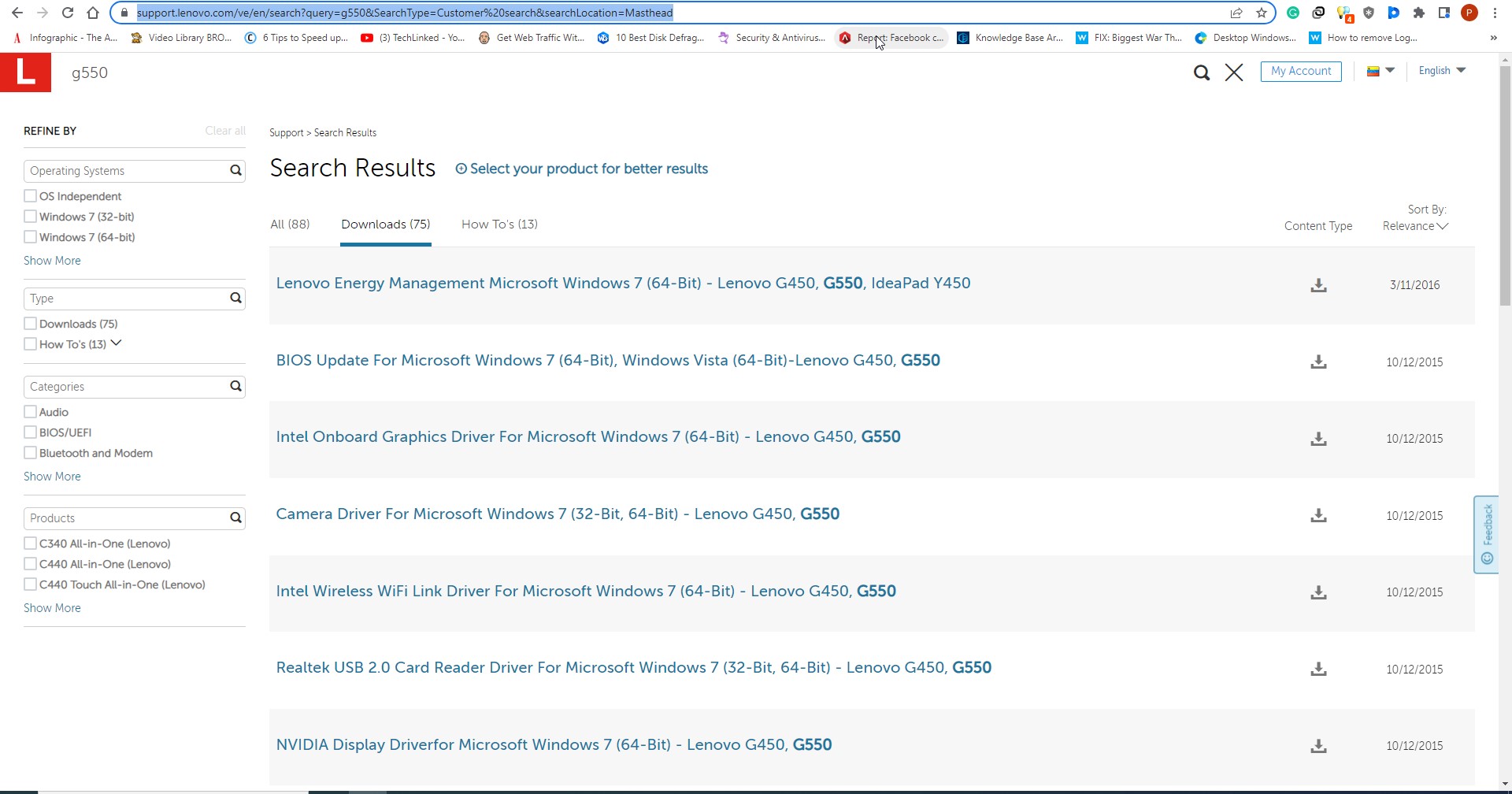 How to Download and Update Lenovo G550 Drivers on Windows 10