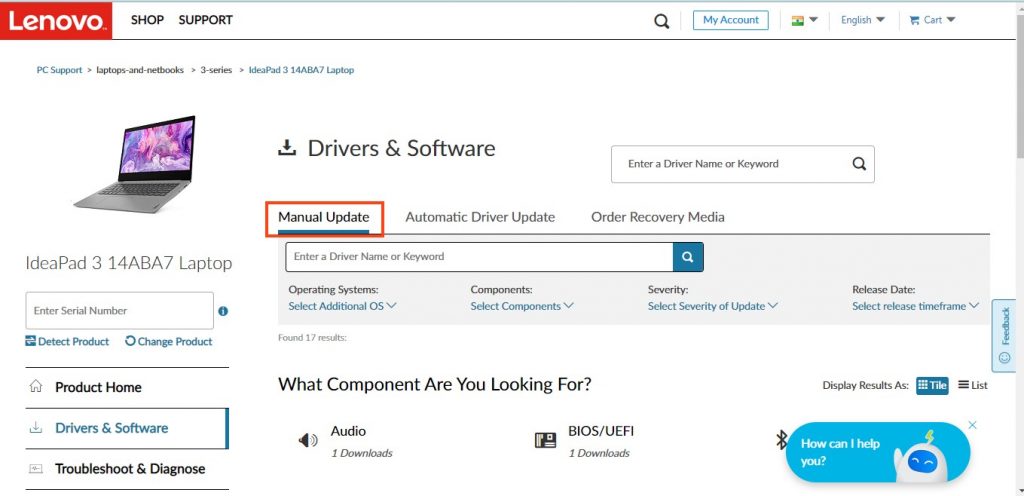 How To Download & Update Lenovo IdeaPad 3 Drivers