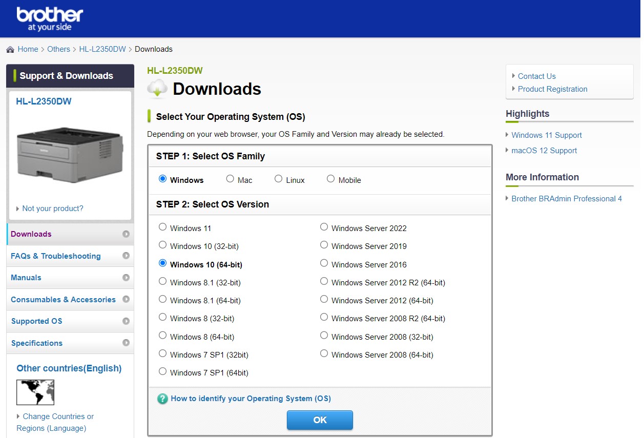 How To Download & Update Brother HL-L2350DW Driver Windows PC