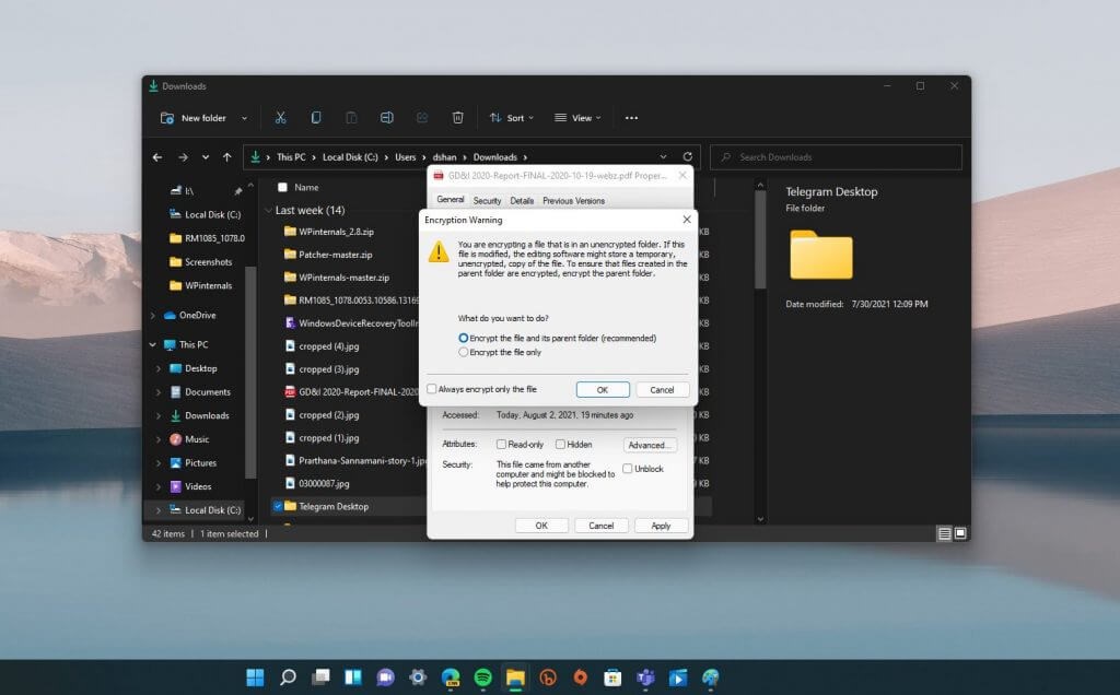 How to Password Protect Files on Windows 11