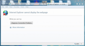 How to Solve Internet Explorers Cannot Display The Webpage