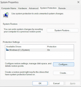 Fix “You Must Enable System Protection on this Drive” Error