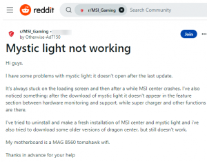 16 Ways To Fix MSI Mystic Light Not Working