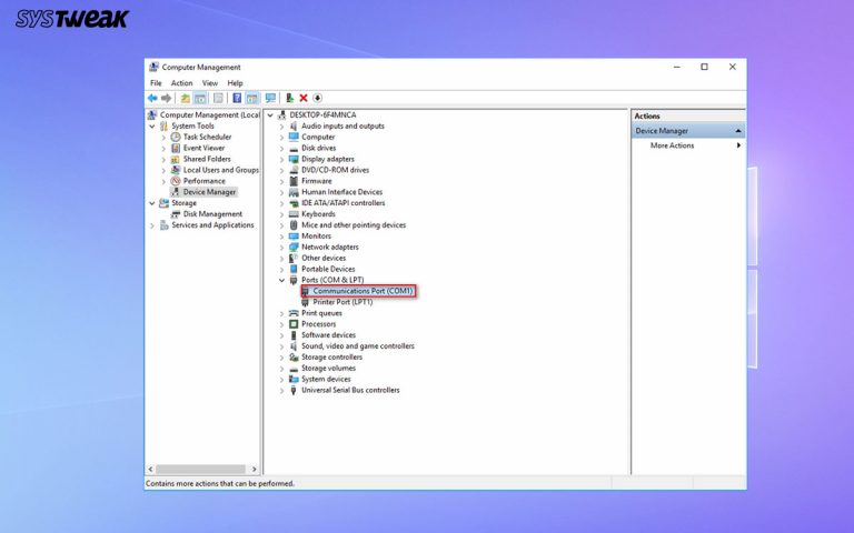 Resolved - Missing COM ports in Device Manager Issue
