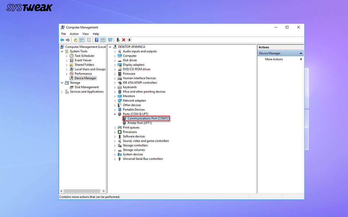 Resolved - Missing COM ports in Device Manager Issue