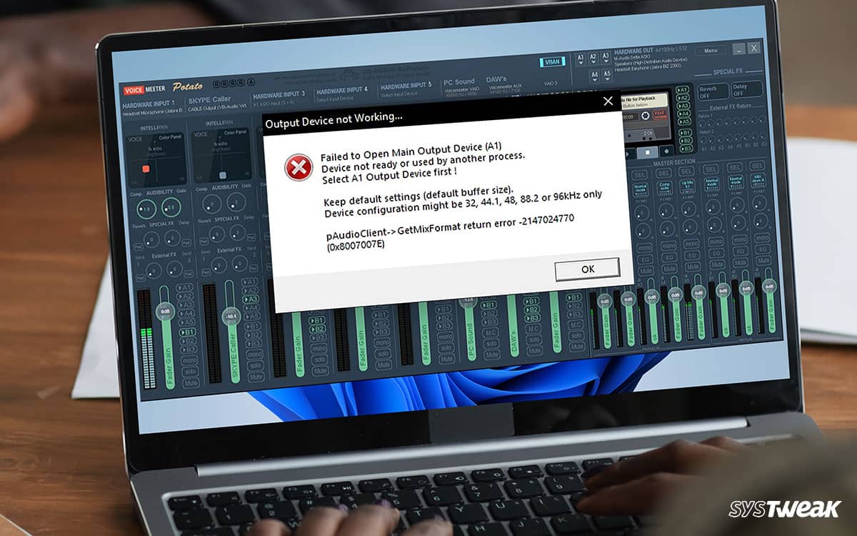 FIXED - The Voicemeeter Output Device Not Working Error