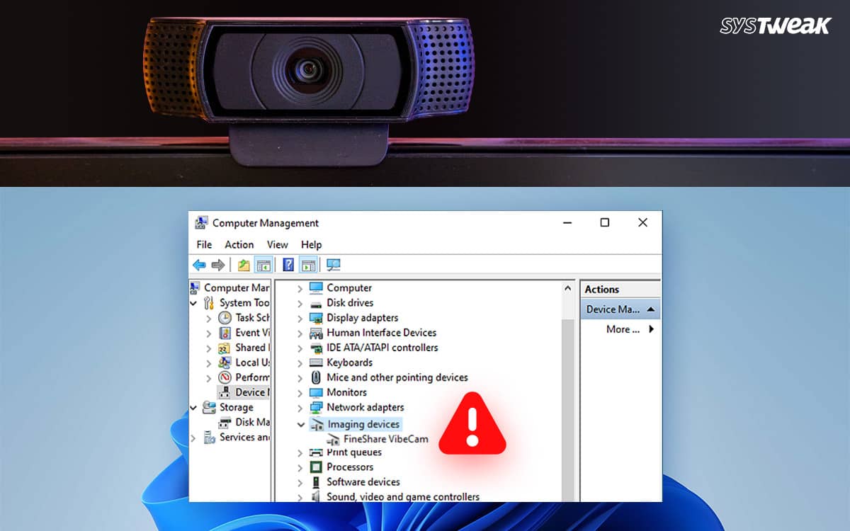 Camera Not Showing in Device Manager - FIXED!