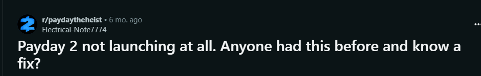 Payday 2 Not Launching on Windows - FIXED!