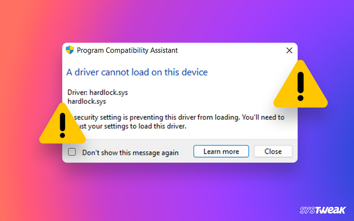 Solved A Driver Cannot Load On This Device On Windows