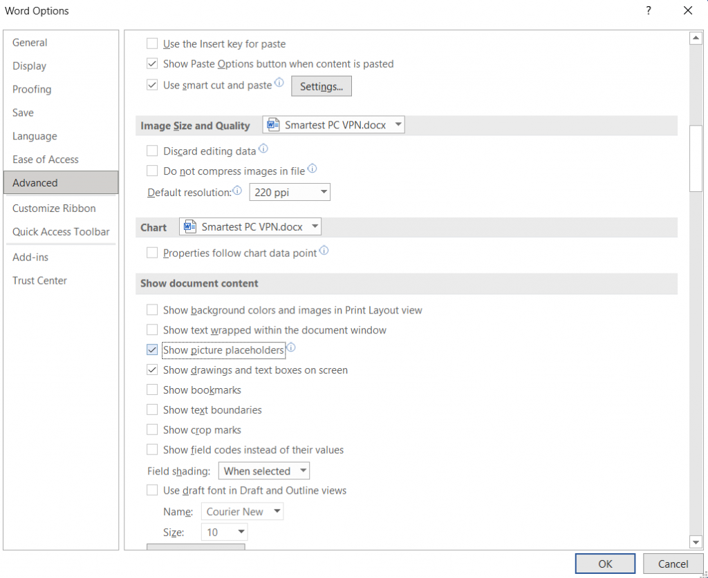 MS Word Not Displaying Images - Causes & Fixes