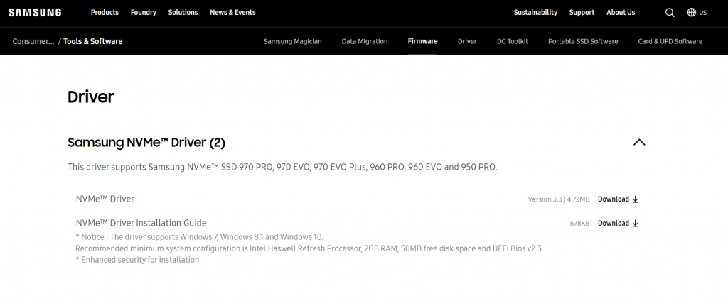 NVMe Driver Download/Install/Update in Windows (All Version)