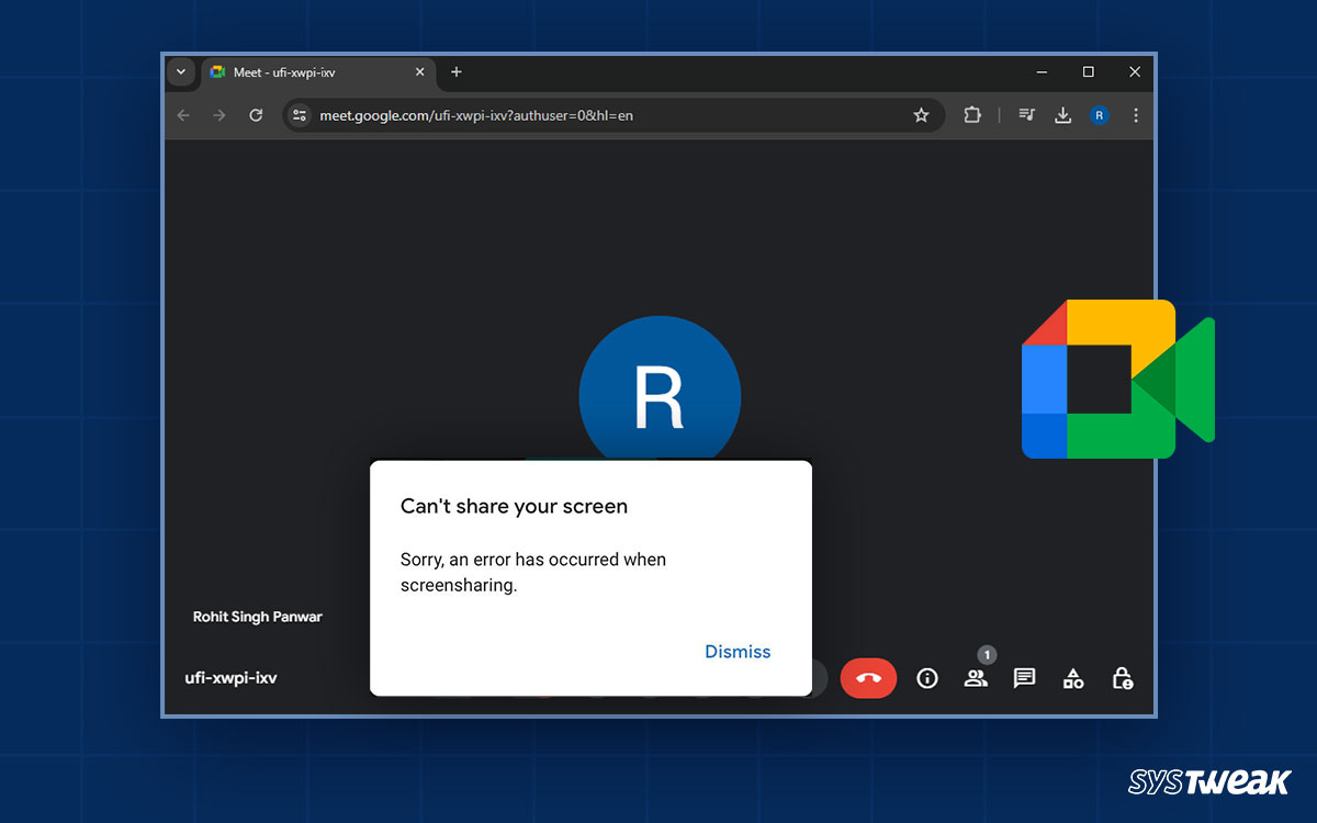How to Fix Google Meet Screen Sharing not Working