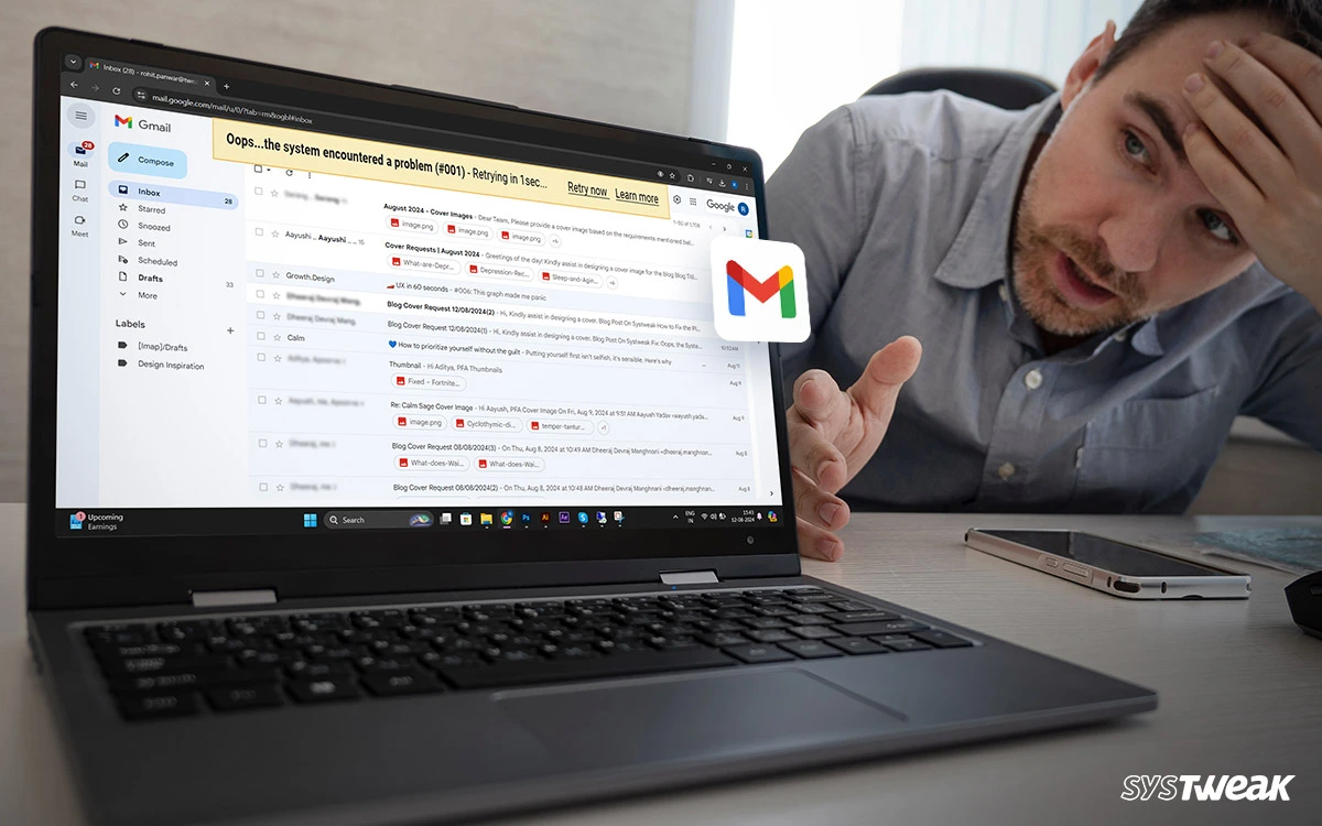 Fix: Oops, The System Encountered A Problem Gmail Error Fix: Oops, The System Encountered A Problem Gmail Error
