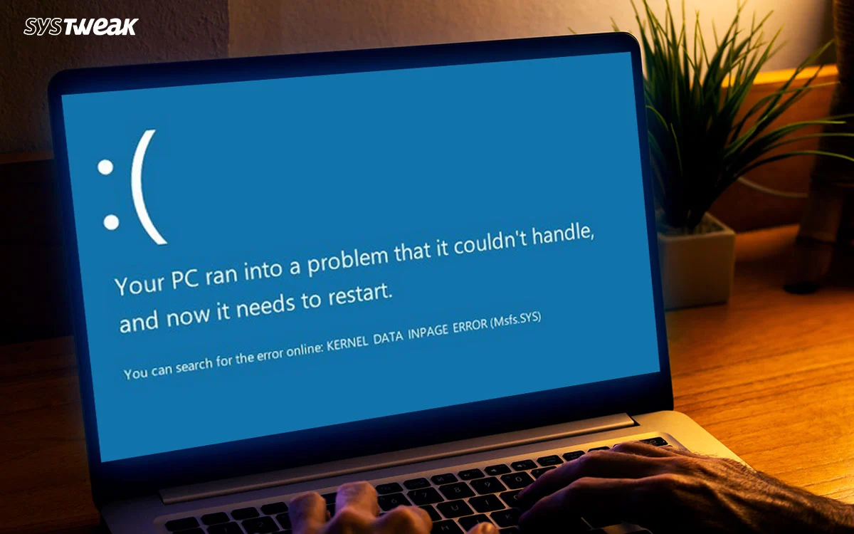 How To Fix The Kernel Data Inpage Error In Windows